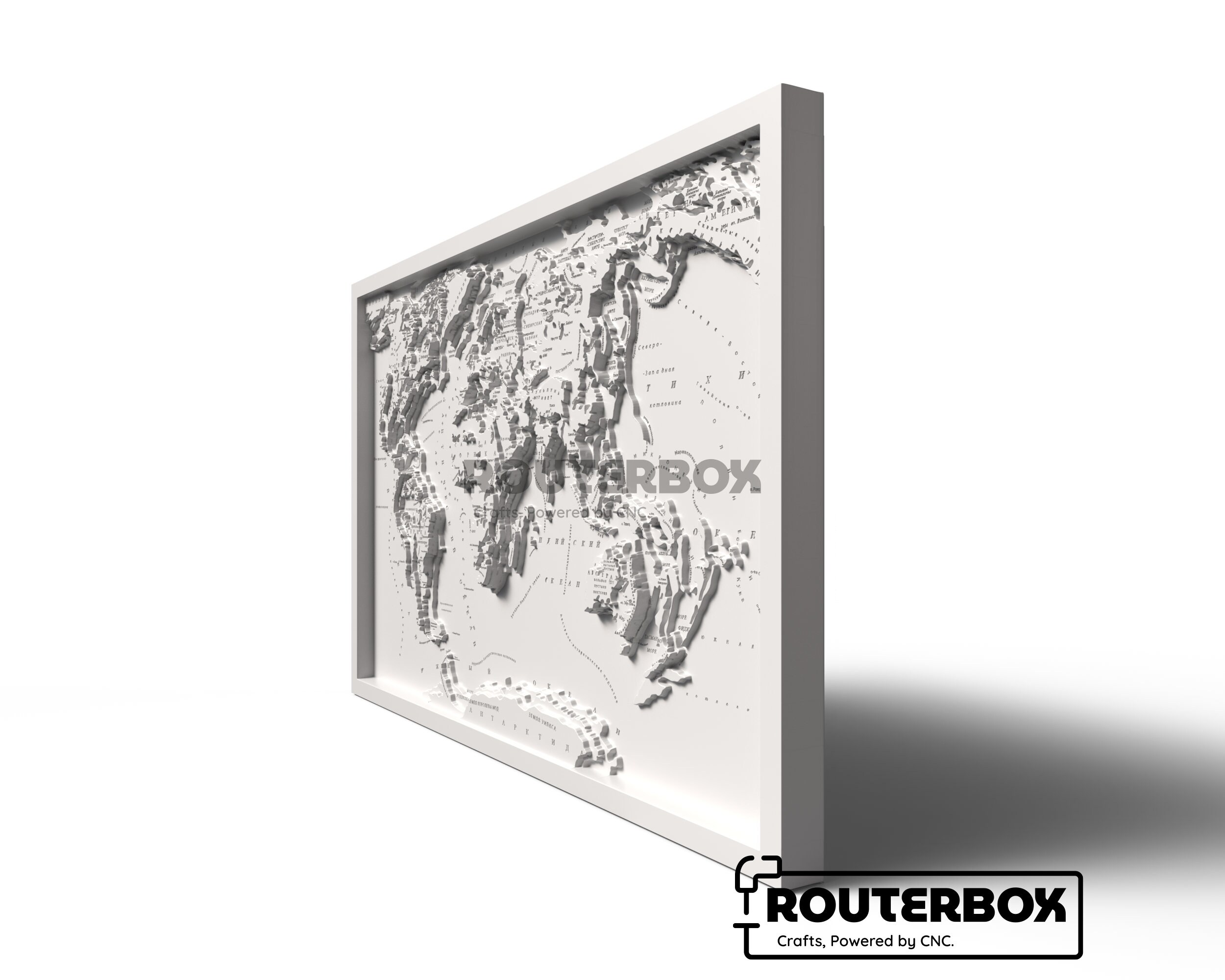 Wooden World Map Atlas: Navigating Decorative Horizons for CNC Router ...