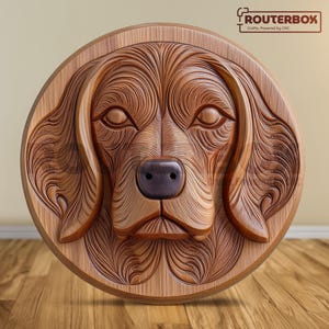 Beagle Dog 3D STL File for CNC Routers, Great for Wood Carving, Resin ...