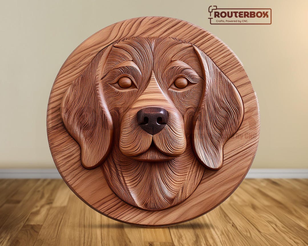 Beagle Dog STL for CNC Router, Ideal for Wood Carving, Resin Print, DIY ...