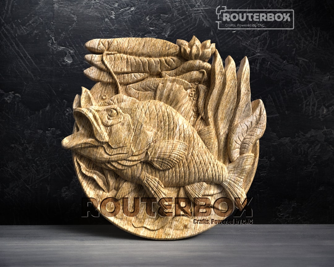 Fish Relief STL Model: CNC Router & 3D Print (digital Download) - Etsy