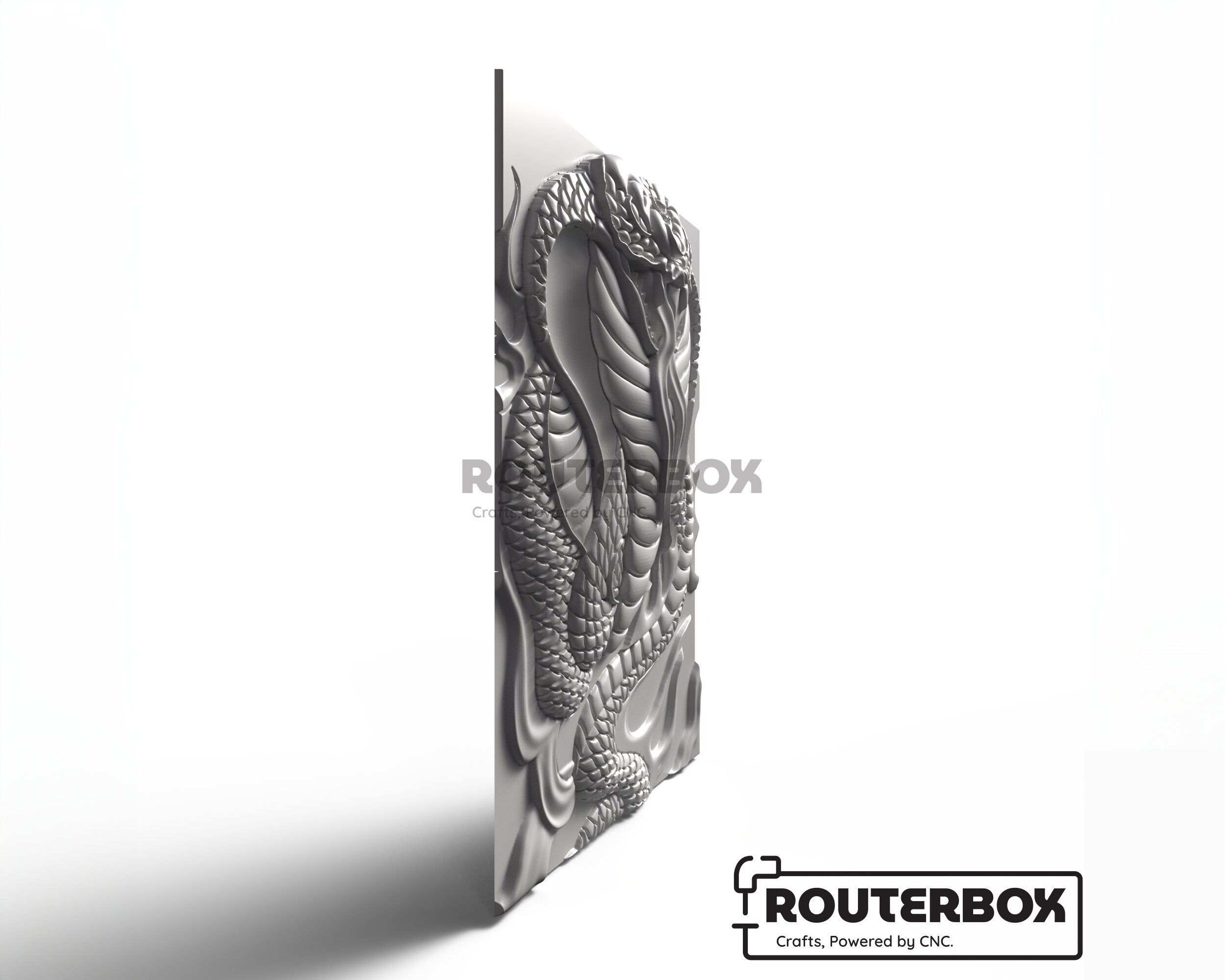 Cobra Snake Relief 3D STL Model for CNC Router and Woodworking, Ideal ...
