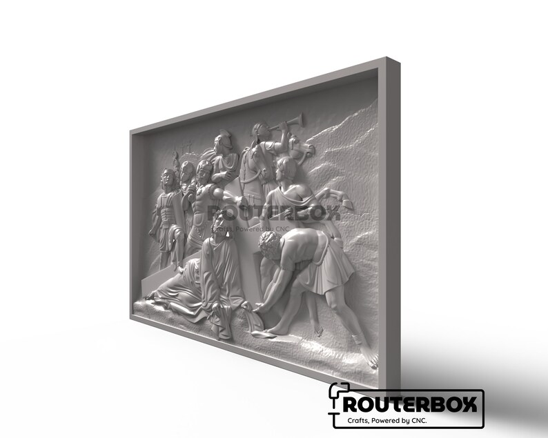 Create a 3D STL Model of Jesus Christ's Resilience for CNC Router ...