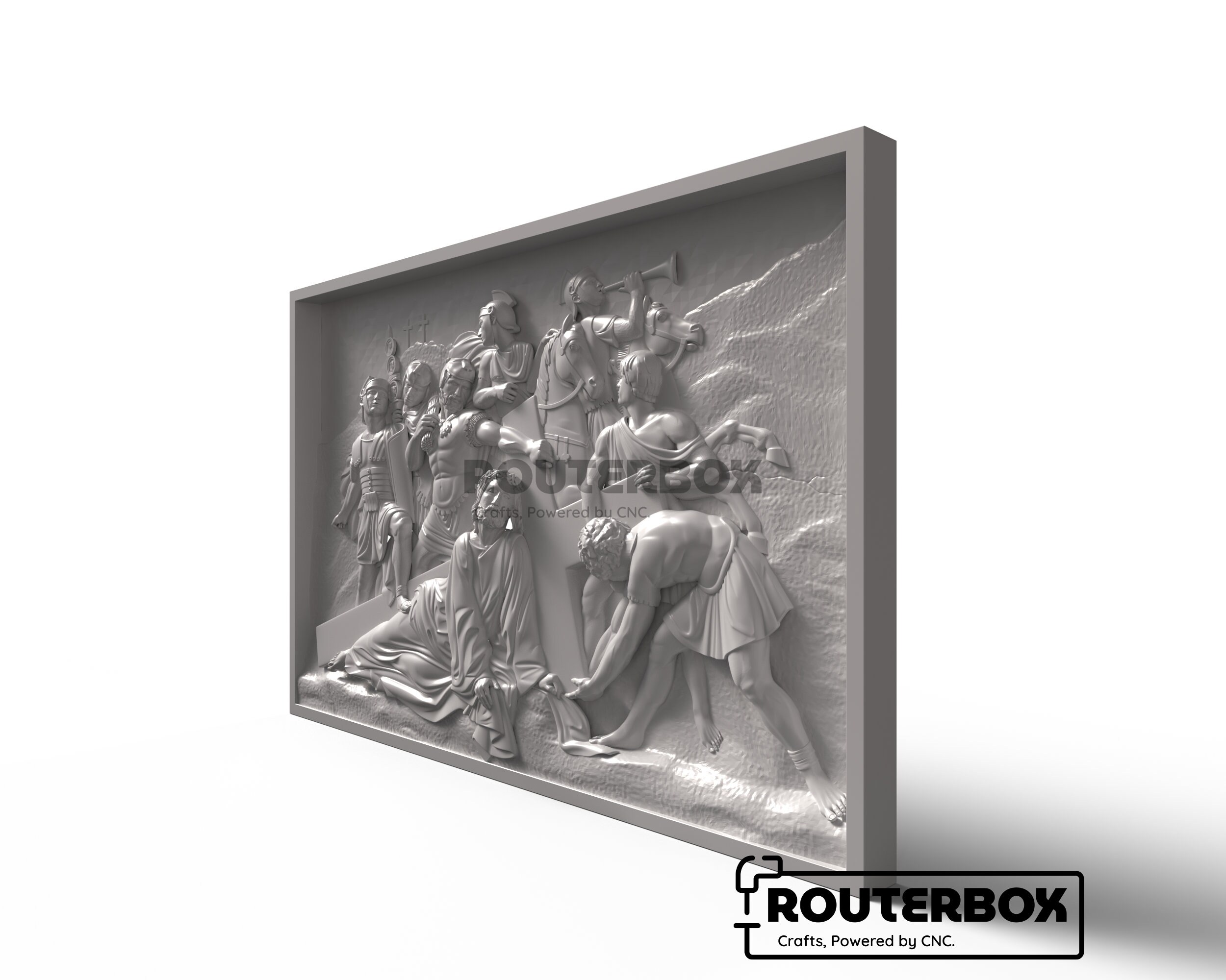 Create a 3D STL Model of Jesus Christ's Resilience for CNC Router ...