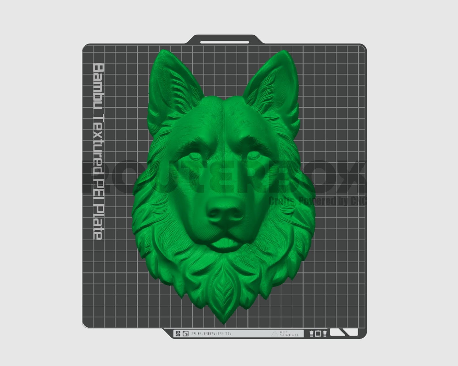 German Shepherd CNC Carving STL File for Router, Dog Relief Woodworking ...