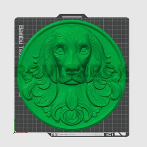Cocker Spaniel Dog Realistic STL Model for Cnc and 3D Print, Wood ...