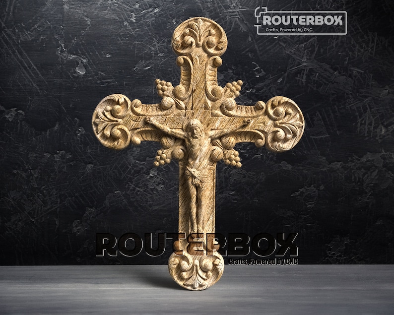 Jesus on Cross 3D STL Model: CNC Router Art (digital Download) - Etsy