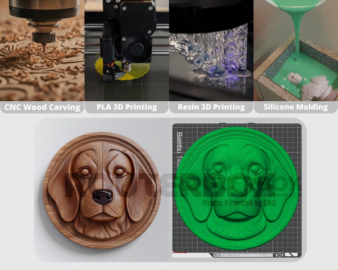 Beagle Dog Relief STL, CNC Router Carving, Hunting Dog Wall Art - Etsy
