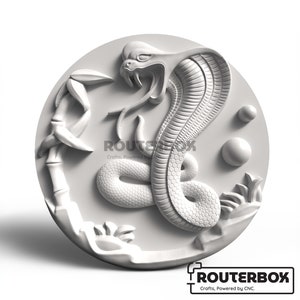 Snake Relief 3D STL Model for CNC Router and Woodworking, Perfect for ...