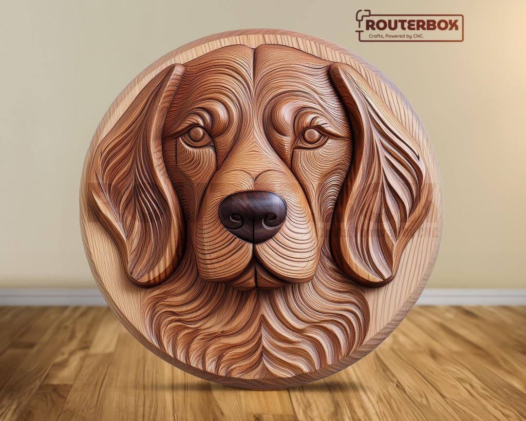 Beagle Dog 3D STL Model: CNC Router, Wood Carving, Resin Print (digital ...