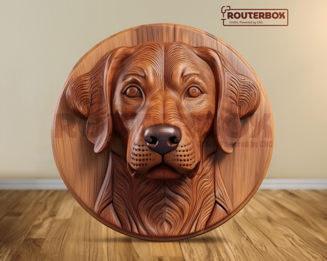Rhodesian Ridgeback Dog 3D STL File for CNC Routers, Great for Wood ...