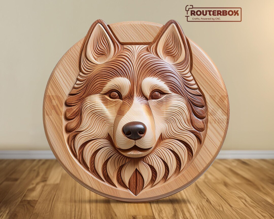 Siberian Husky Dog STL: CNC Router Wood Carving (digital Download) - Etsy
