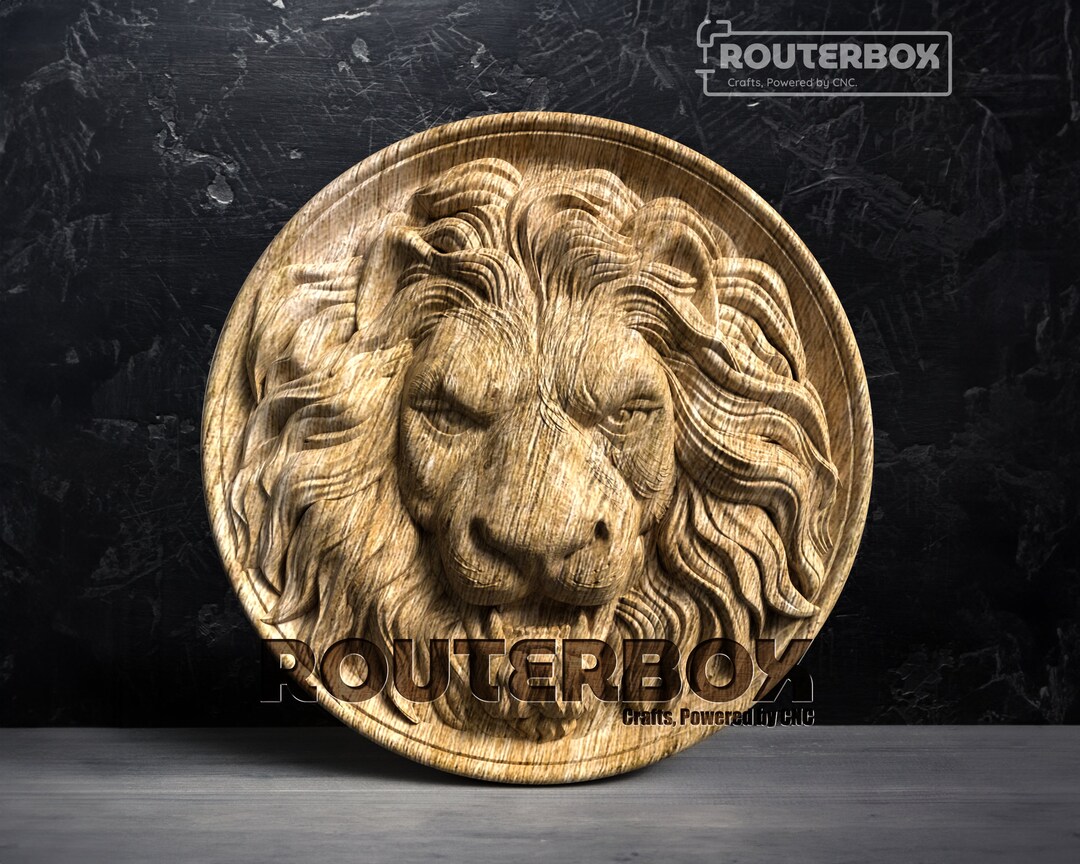 Lion King Relief STL Model for CNC Router and Woodworking - Perfect for ...