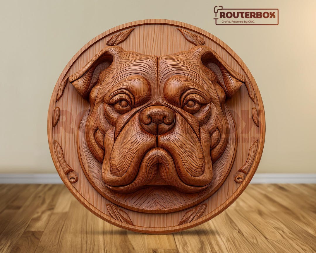 English Bulldog Dog 3D Print Ready STL for Resin Print, Perfect for ...