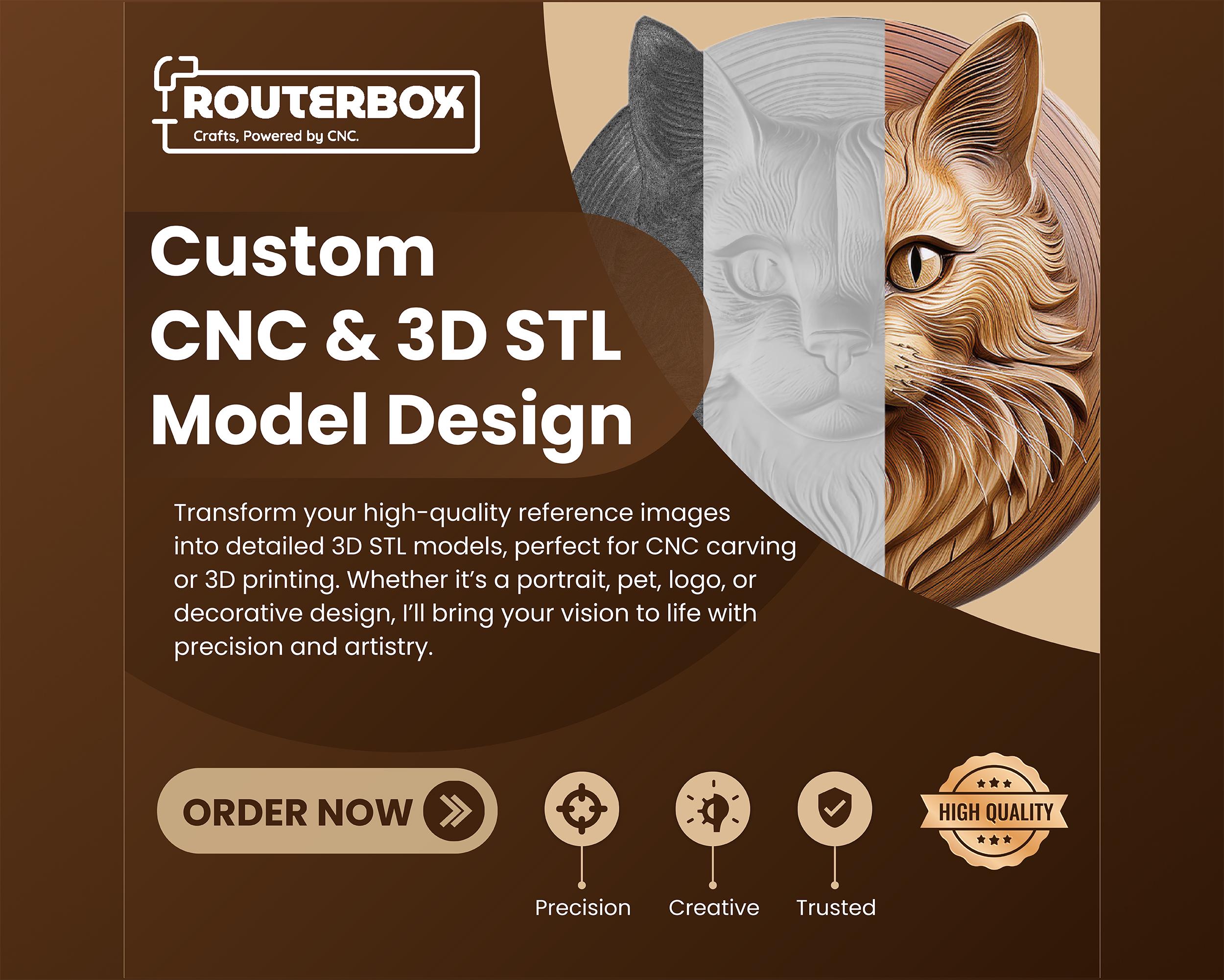 Professional Custom 3D STL Model Design Service: CNC & 3D Printing ...