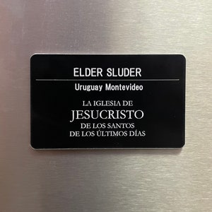 LDS Missionary Name Tag Custom Ornament | Magnet - Etsy