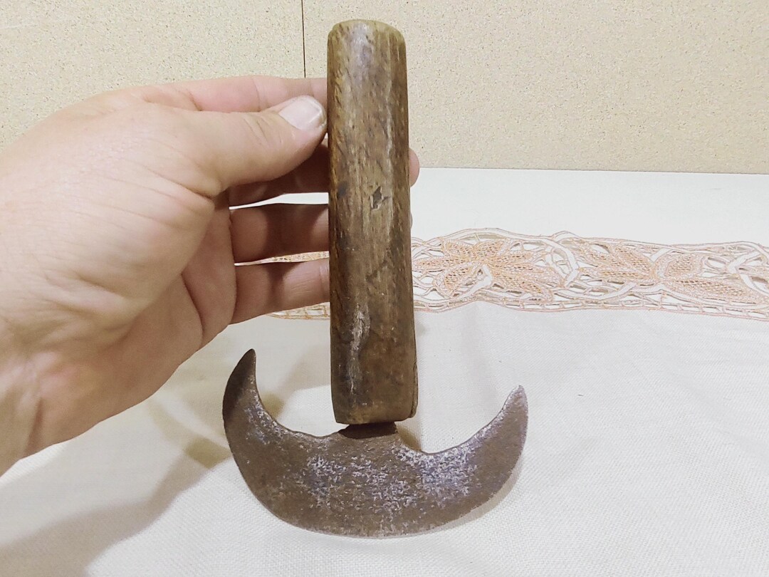 Vintage Food Chopper - Primitive Herb Cutter Chopper - Old Cabbage ...