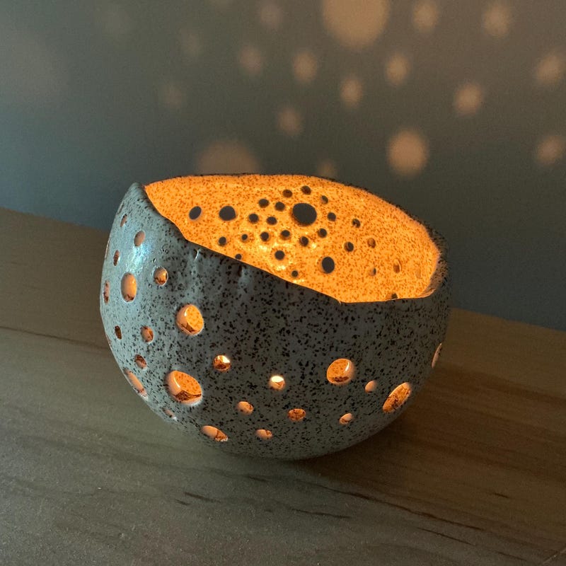 Ceramic Luminary - Etsy