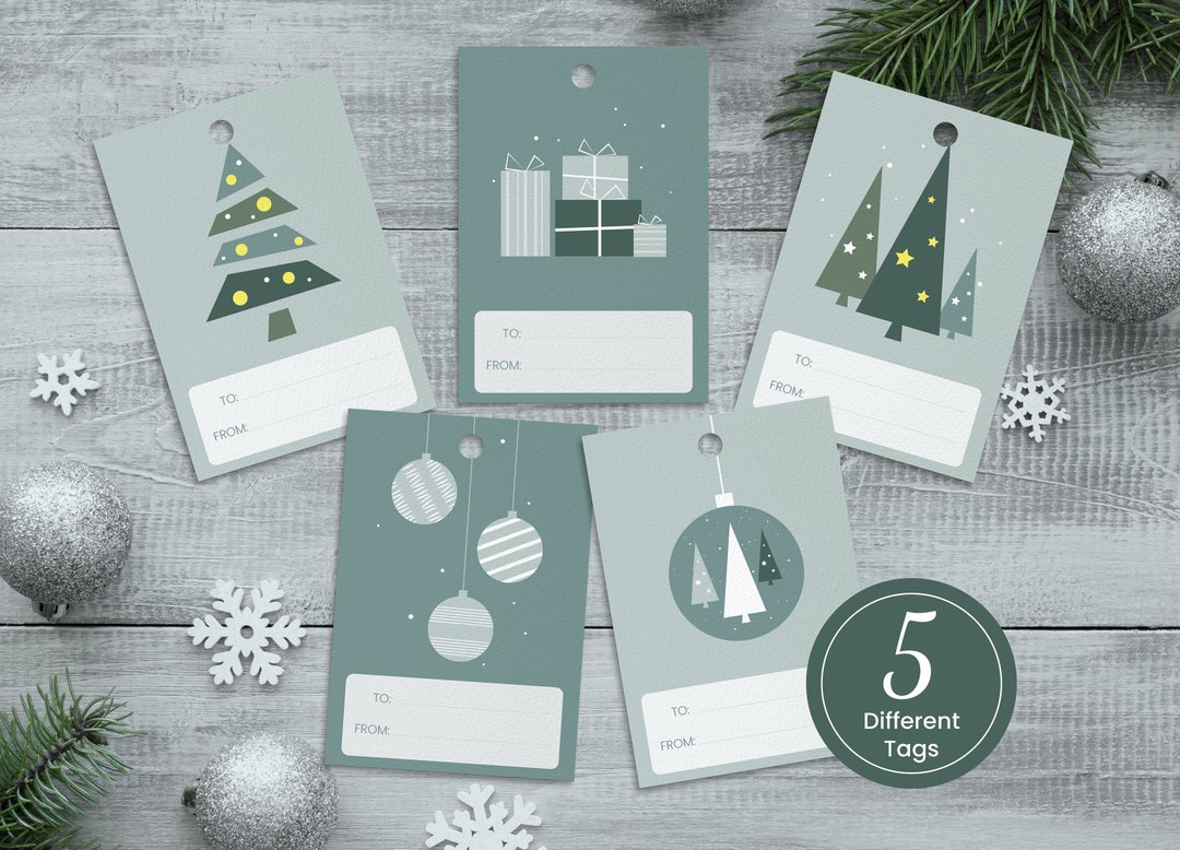 Christmas Gift Tags, Christmas Tags Bundle, Gift Tags to and From ...