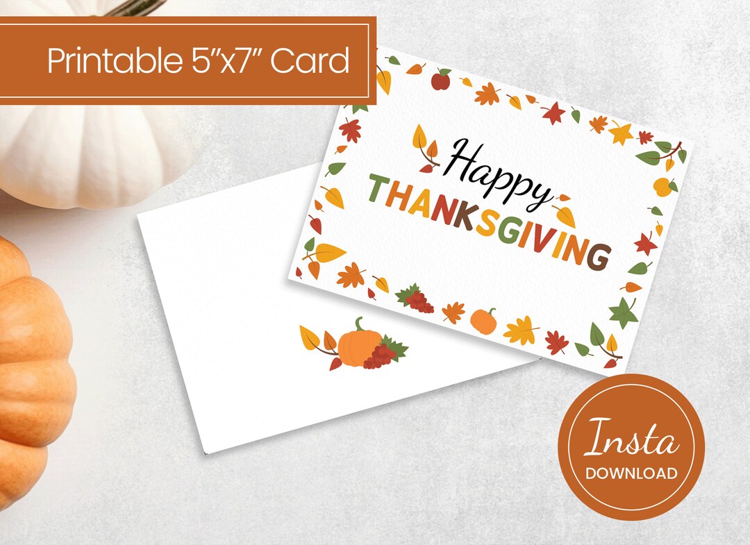 Thanksgiving Cards, Thanksgiving Cards Printable, Thanksgiving Cards ...