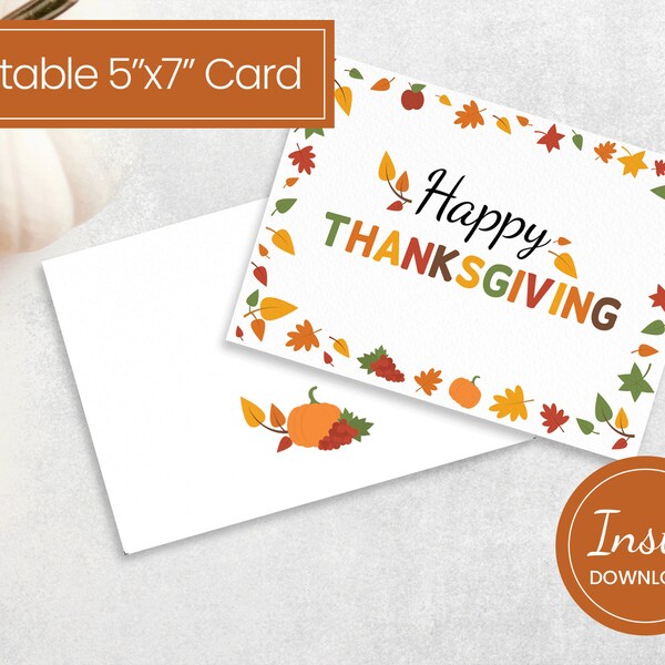 Thanksgiving Cards - Etsy