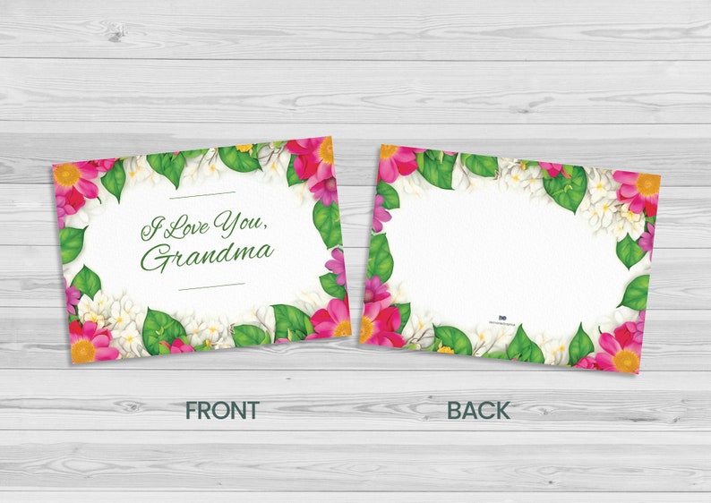I Love You Grandma Card, Printable Mother's Day Card Grandma, Nanny ...
