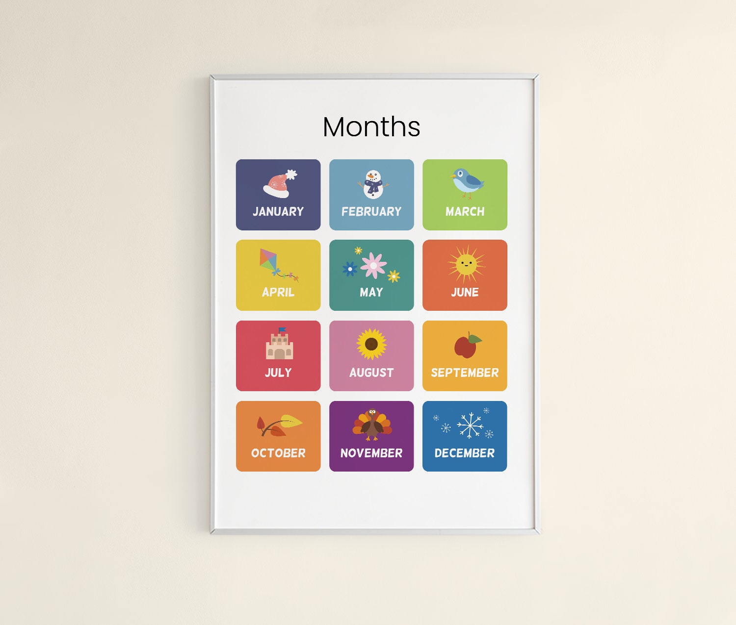 Days of the Week Poster, Seasons Poster, Months of the Year Poster ...