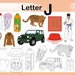 Alphabet Cliparts Letter J Vector EPS SVG PNG - Etsy