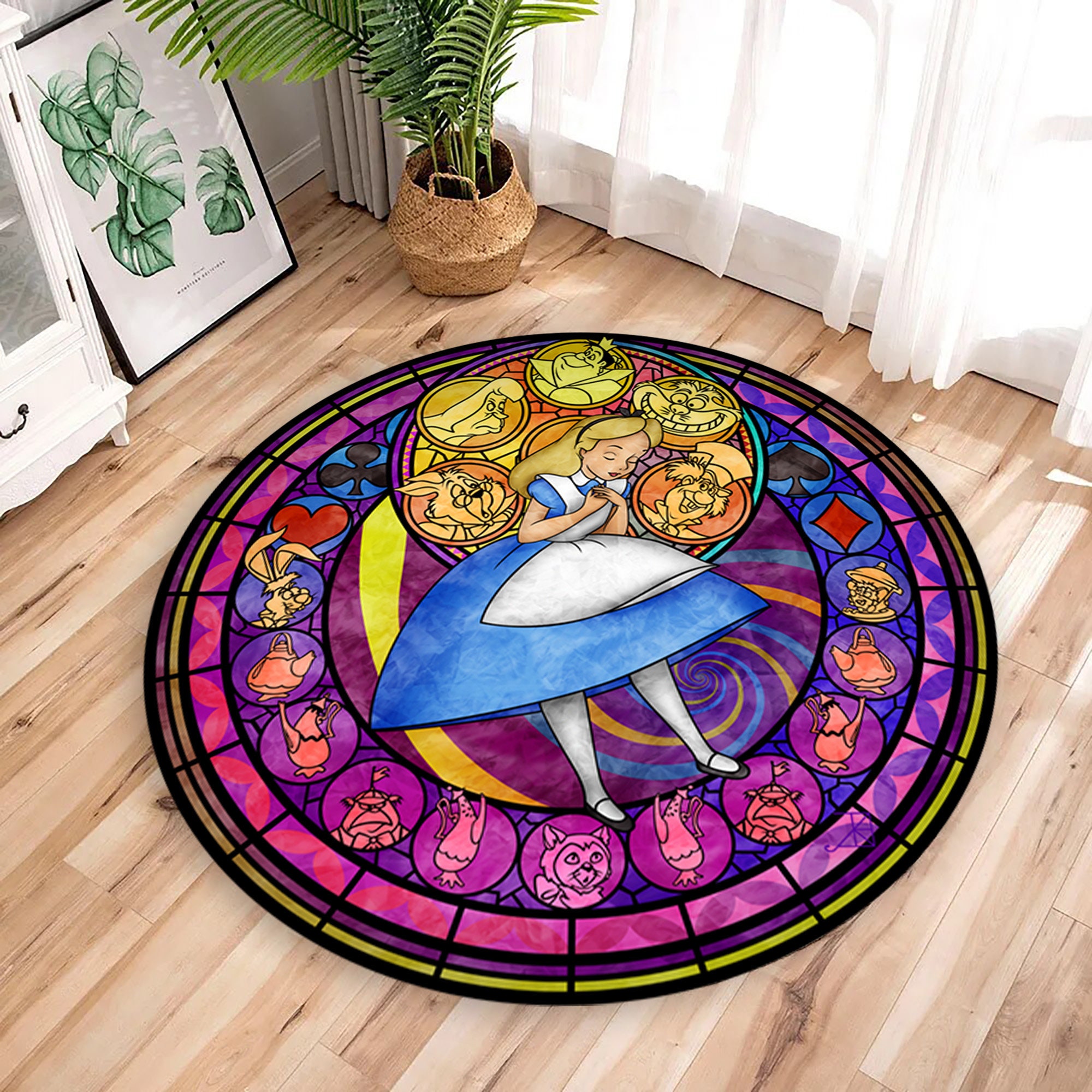 Alice in Wonderland, Alice Rug, White Rabbit Rug, Movies Rug, Movie ...