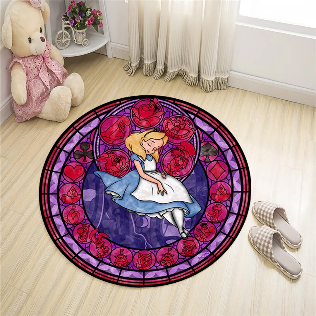 Alice in Wonderland Alice Rug White Rabbit Rug Movies Rug - Etsy