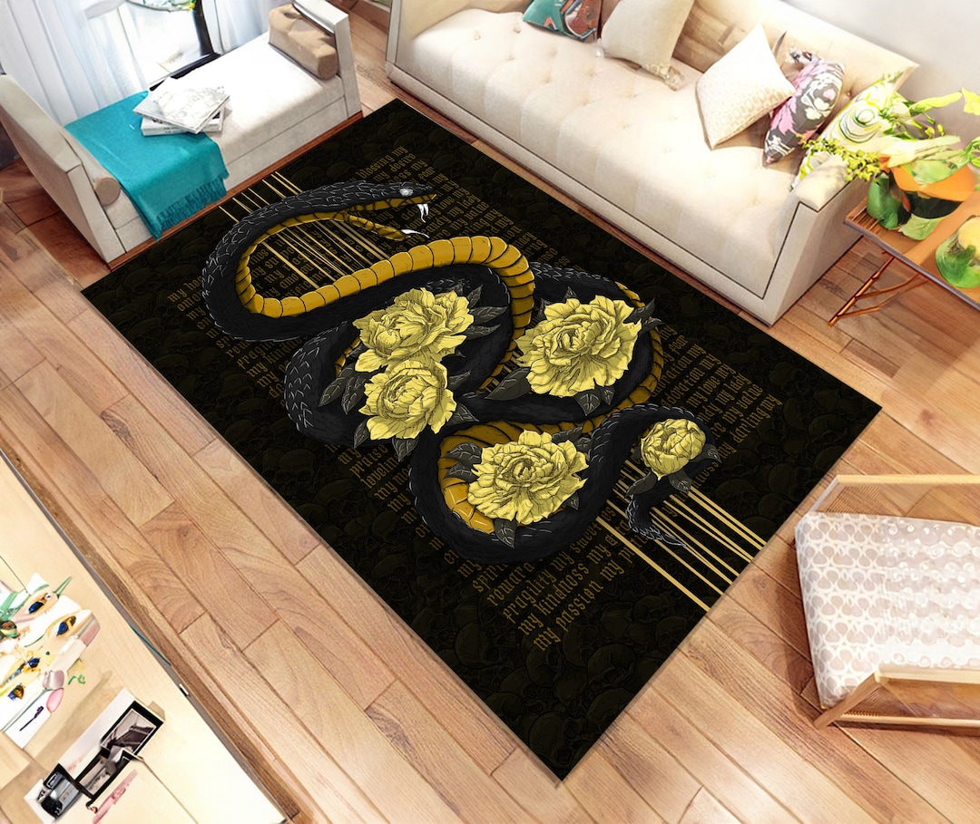 Snake Rug Snake Pattern Rug Animal Themed Rug Fashion Rug - Etsy