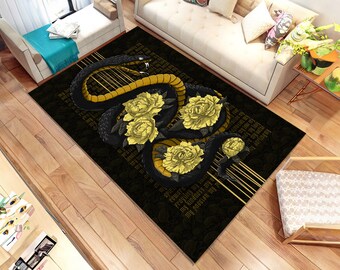 Snake Rug, Snake Pattern Rug, Animal Themed Rug, Fashion Rug, Custom ...