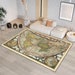 World Map Rug, Typus Orbis Terrarum Rug, Map Rug, Geography Themed ...