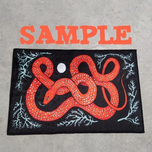 Snake Rug, Snake Pattern Rug, Animal Themed Rug, Fashion Rug, Custom ...