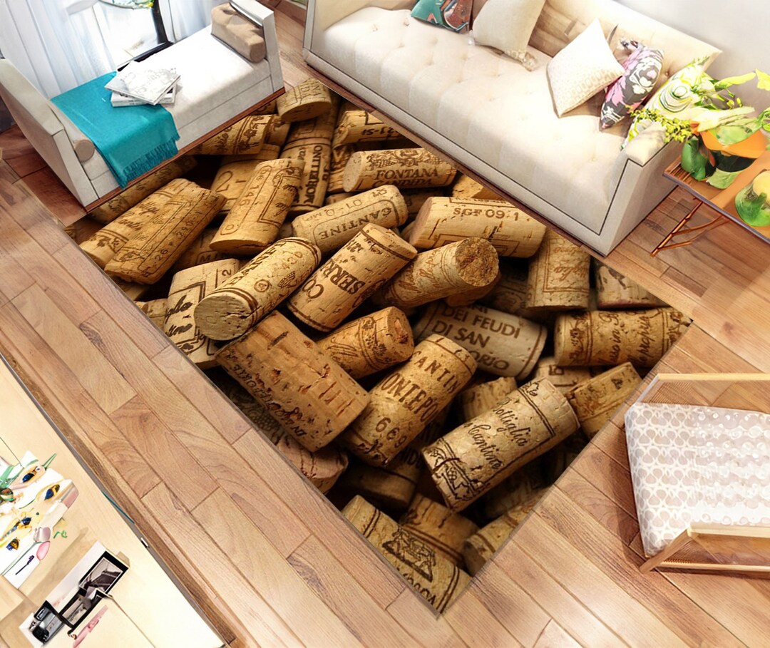 Wine Rug, Wine Cork Rug, Grape Wine Themed, Kitchen Decor Rug,fashion ...