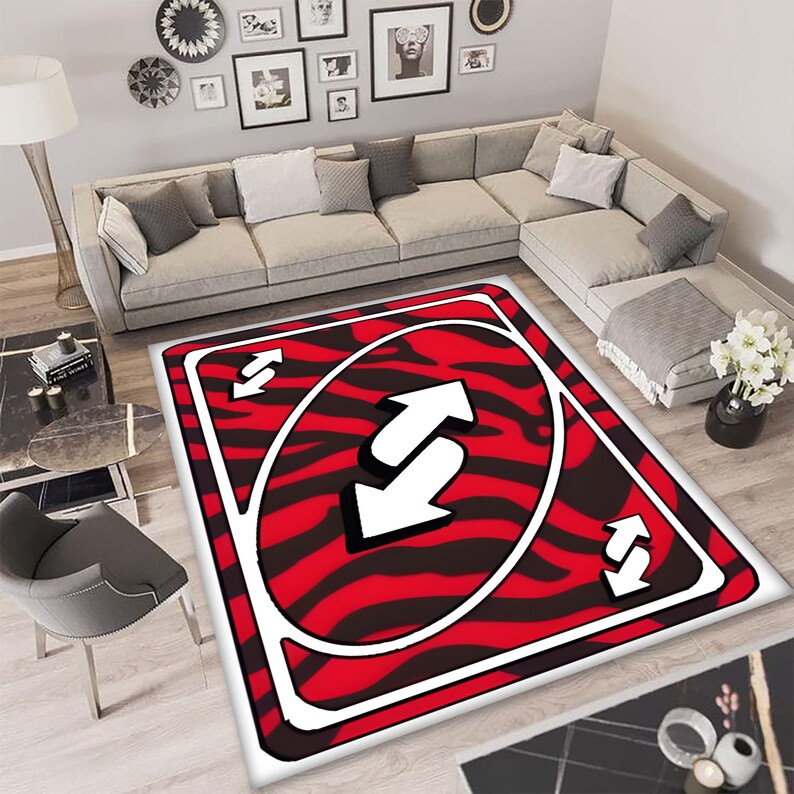 Uno Card Rug, Uno Reverse Rug, Uno Play Card Rug, Room Decor, Custom ...