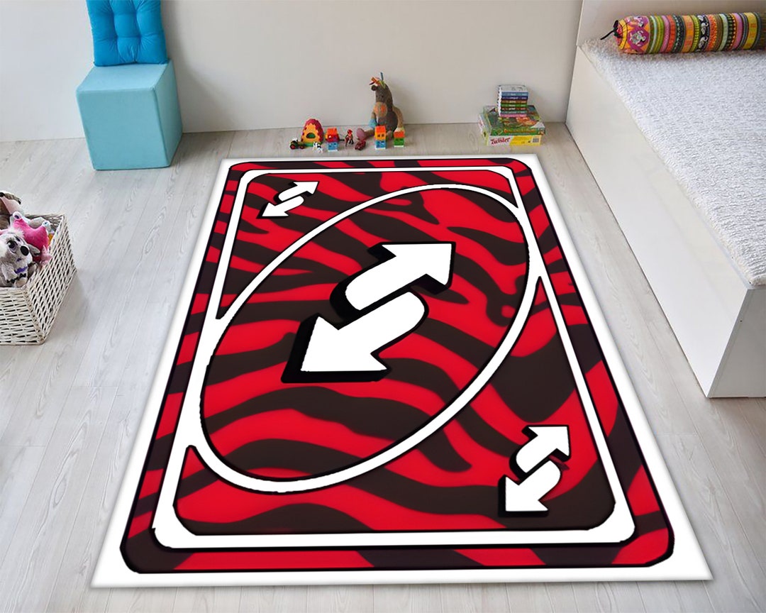 Uno Card Rug, Uno Reverse Rug, Uno Play Card Rug, Room Decor, Custom ...