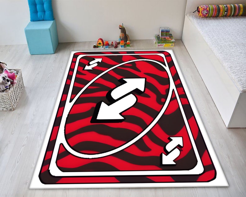 Uno Card Rug, Uno Reverse Rug, Uno Play Card Rug, Room Decor, Custom ...