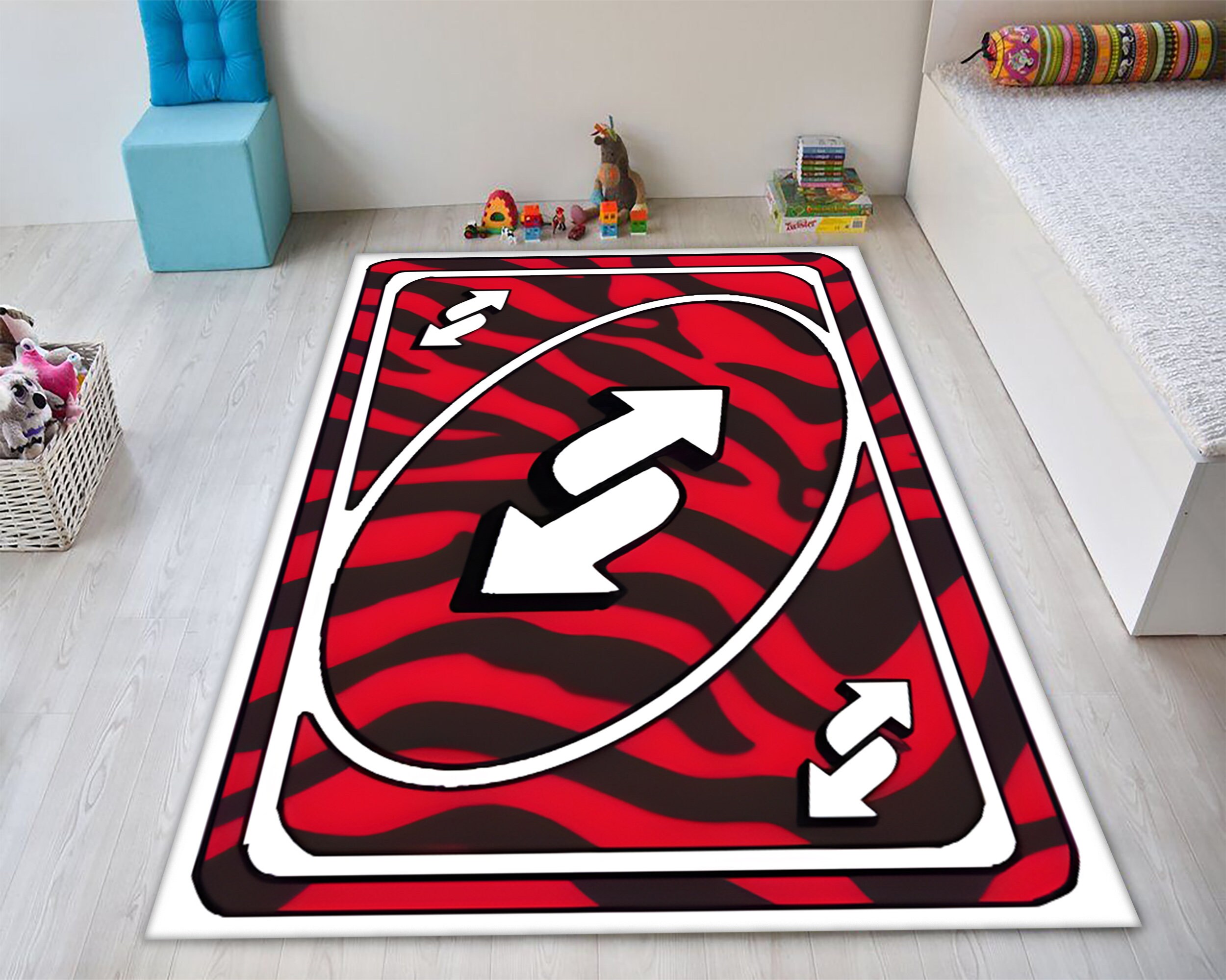 Uno Card Rug, Uno Reverse Rug, Uno Play Card Rug, Room Decor, Custom ...