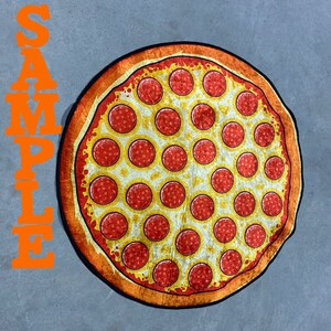 Pizza Rug, Pizza Texture, Food Round Rug, Pizza Lover Home Decor ...