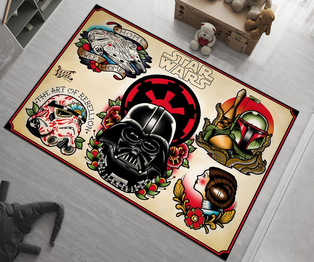 Tattoo Design Rug, Starwars Tattoo, Star Wars Rug, Death Star Tattoo ...