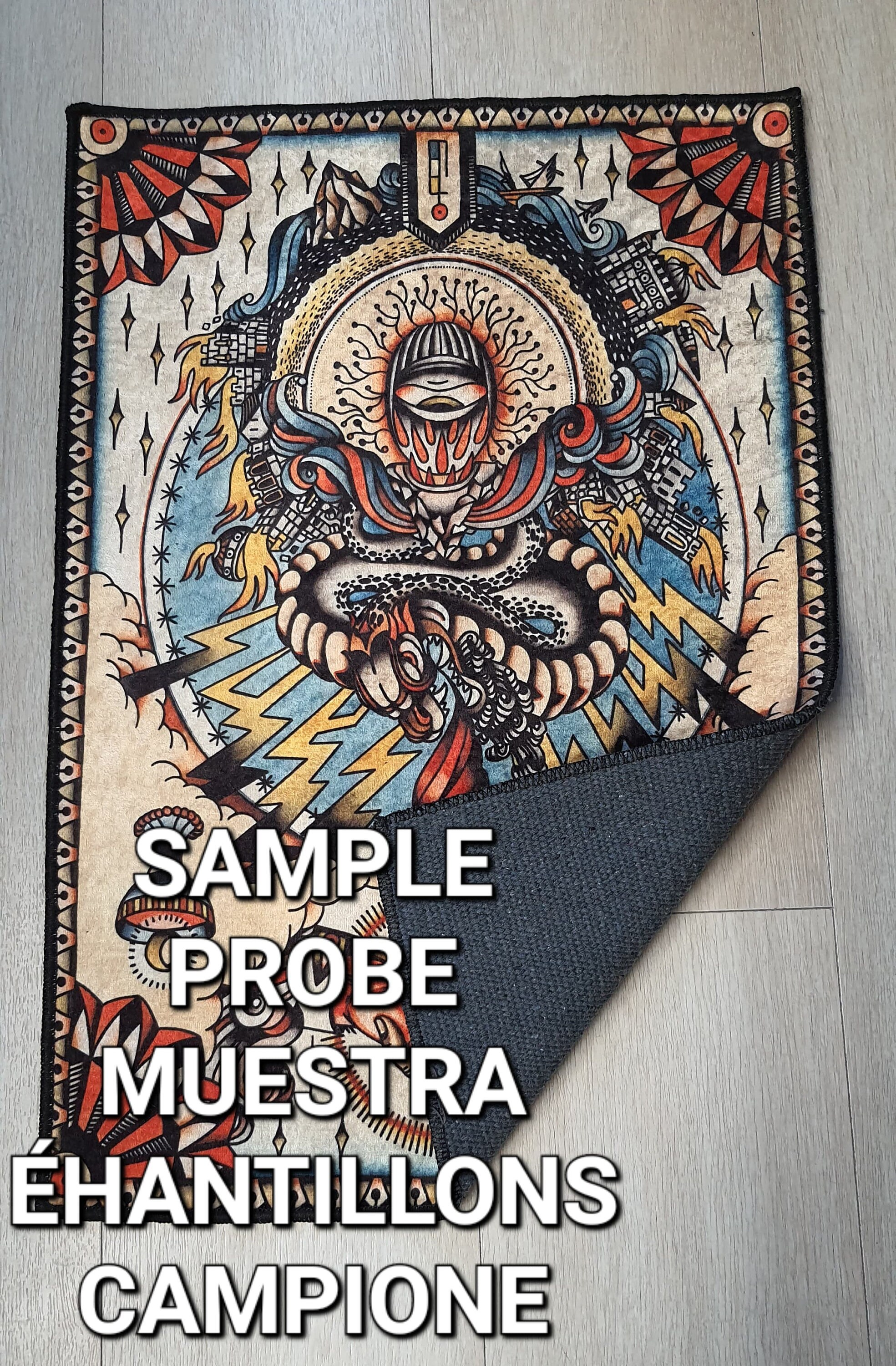 American Traditional Tattoo Rug: Old School Design, Non-slip Cotton ...