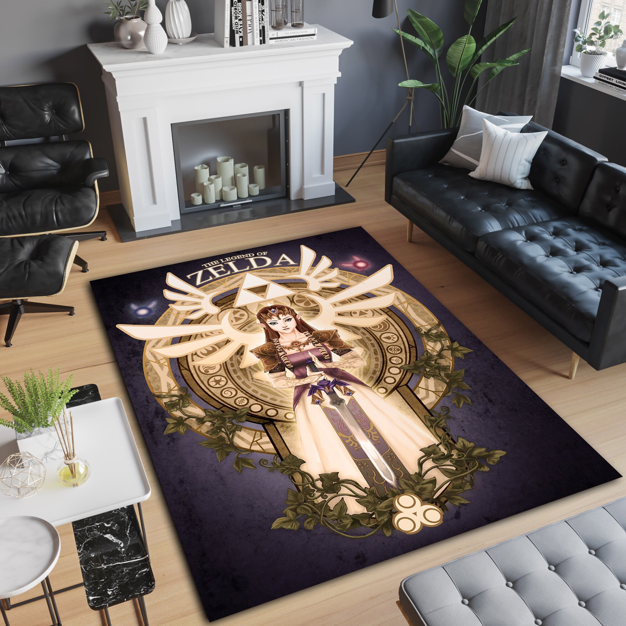 Zelda Rug, Twilight Princess Rug, Princess Zelda Rug, the Legend of ...