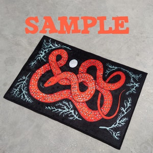 Snake Rug, Snake Pattern Rug, Animal Themed Rug, Fashion Rug, Custom ...