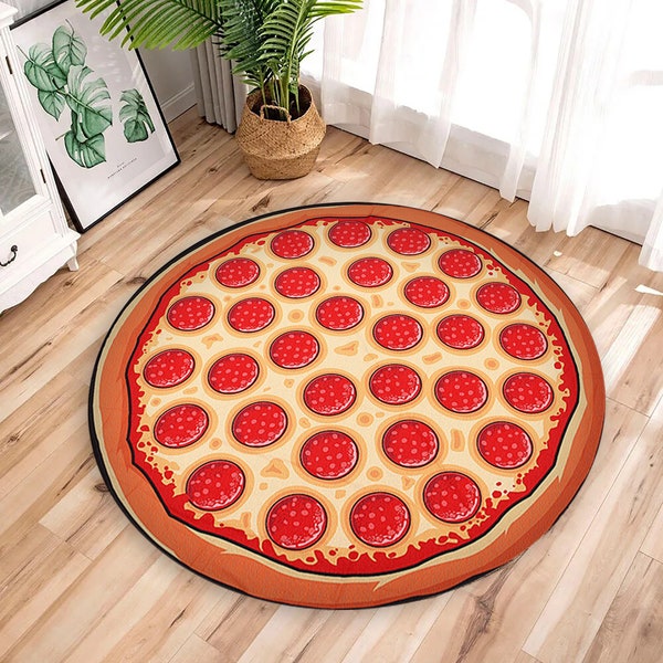 Pizza Floor Rug - Etsy