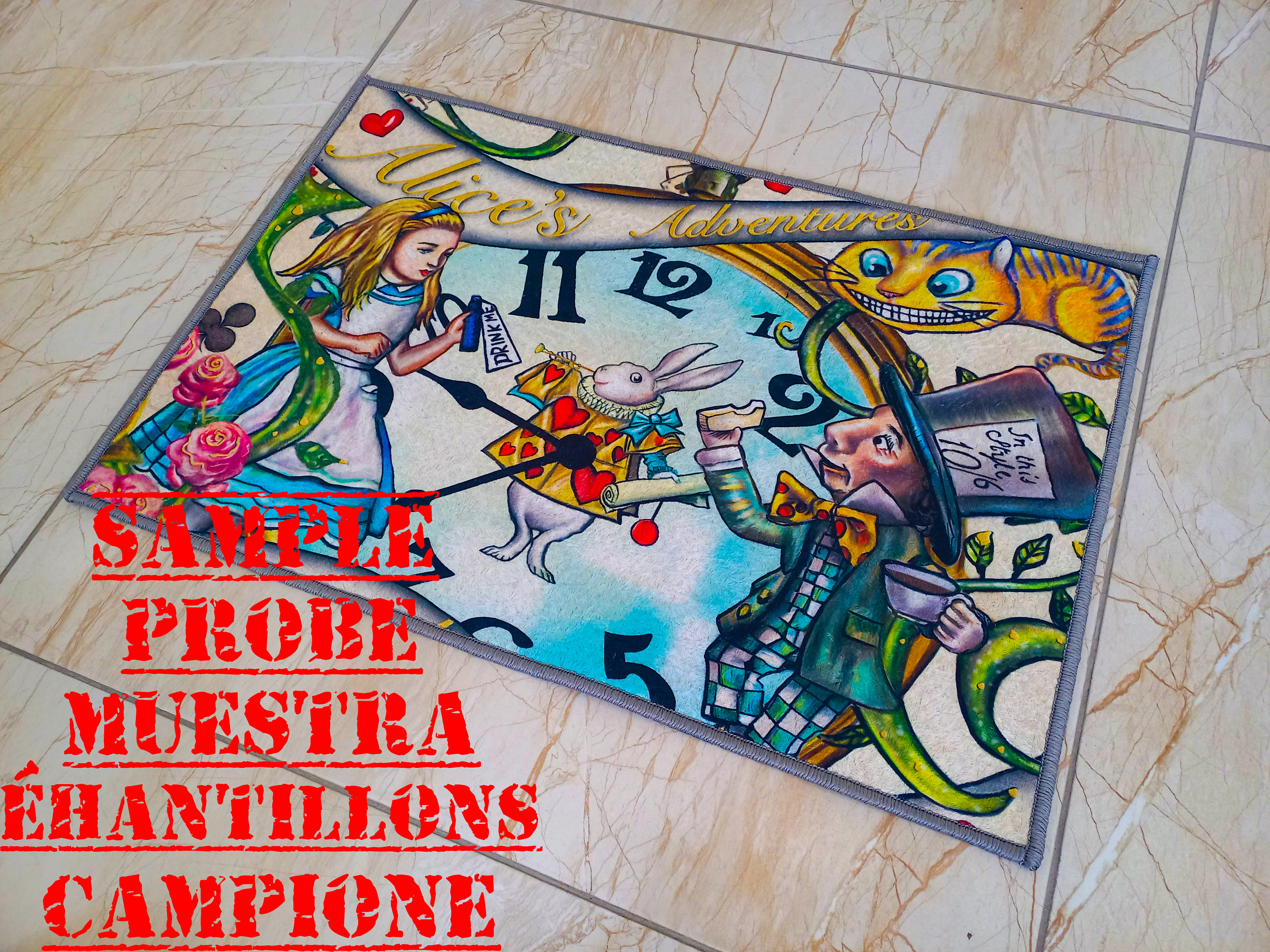 Alice in Wonderland, Alice Rug, White Rabbit Rug, Alice Decor,gift for ...