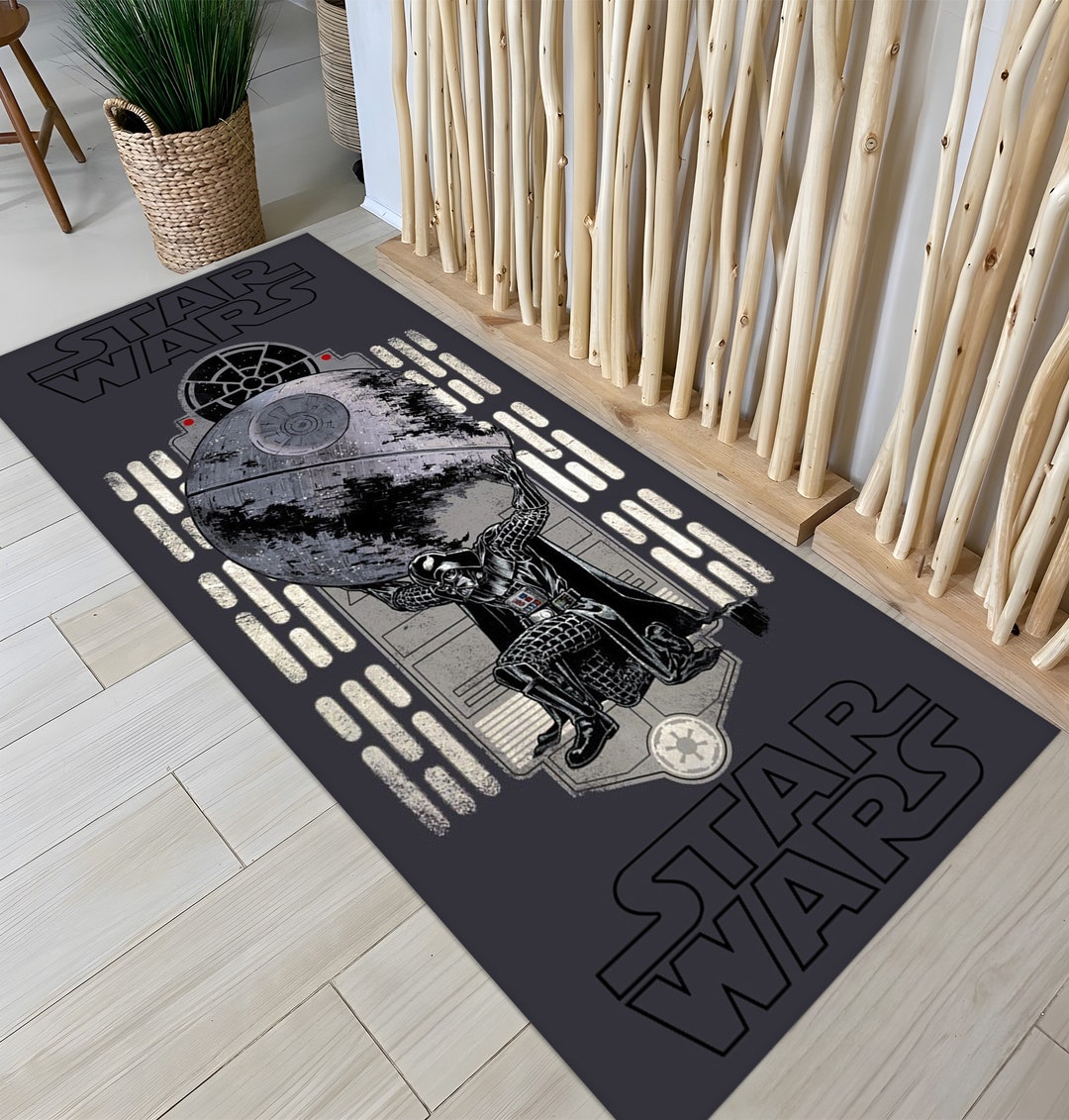 Star Wars Rug, Starwars Rug, Darth Vader Rug, Jedi Master Yoda Rug ...