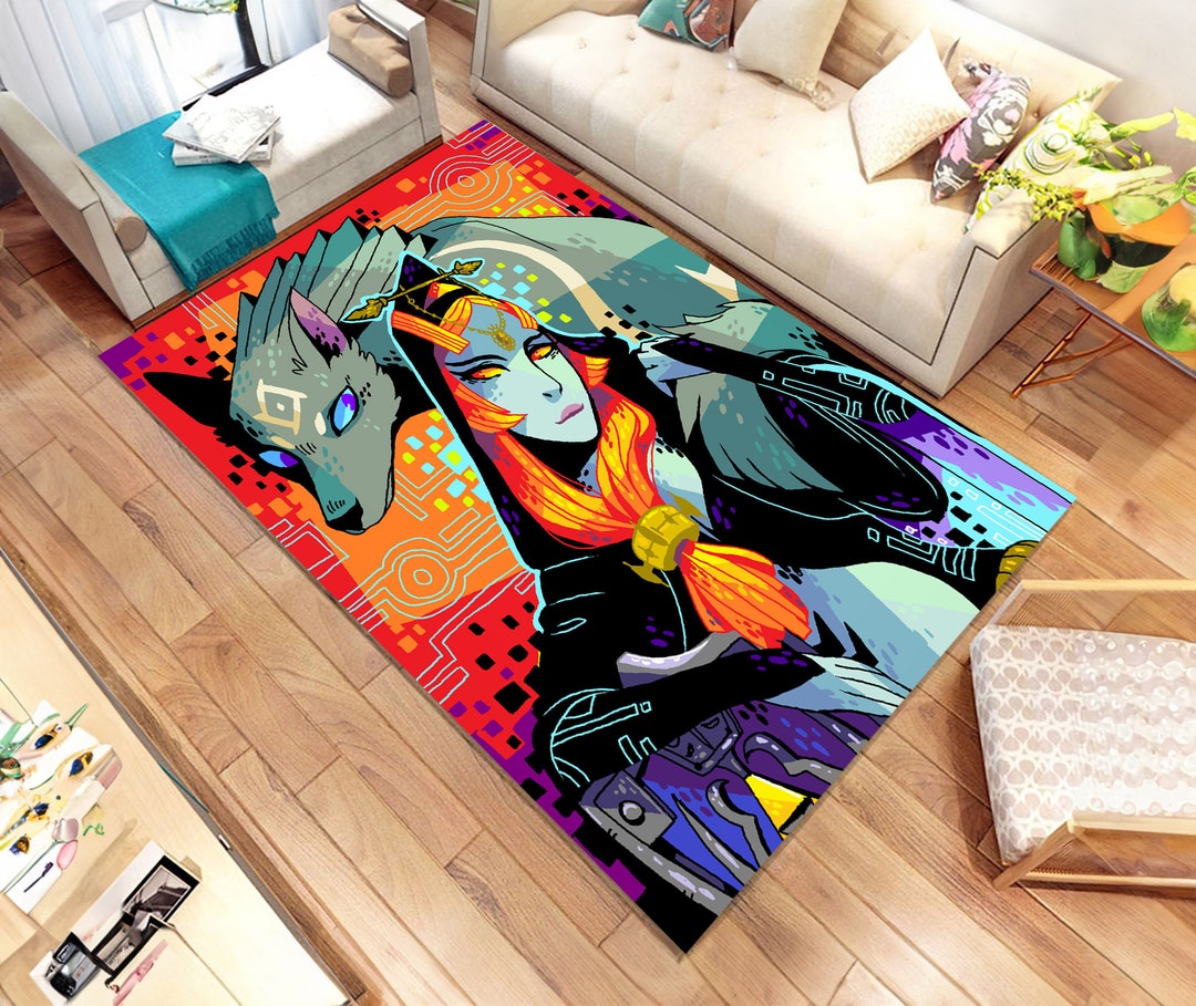 Zelda Rug: Twilight Princess Midna Design, Kids Room Decor - Etsy