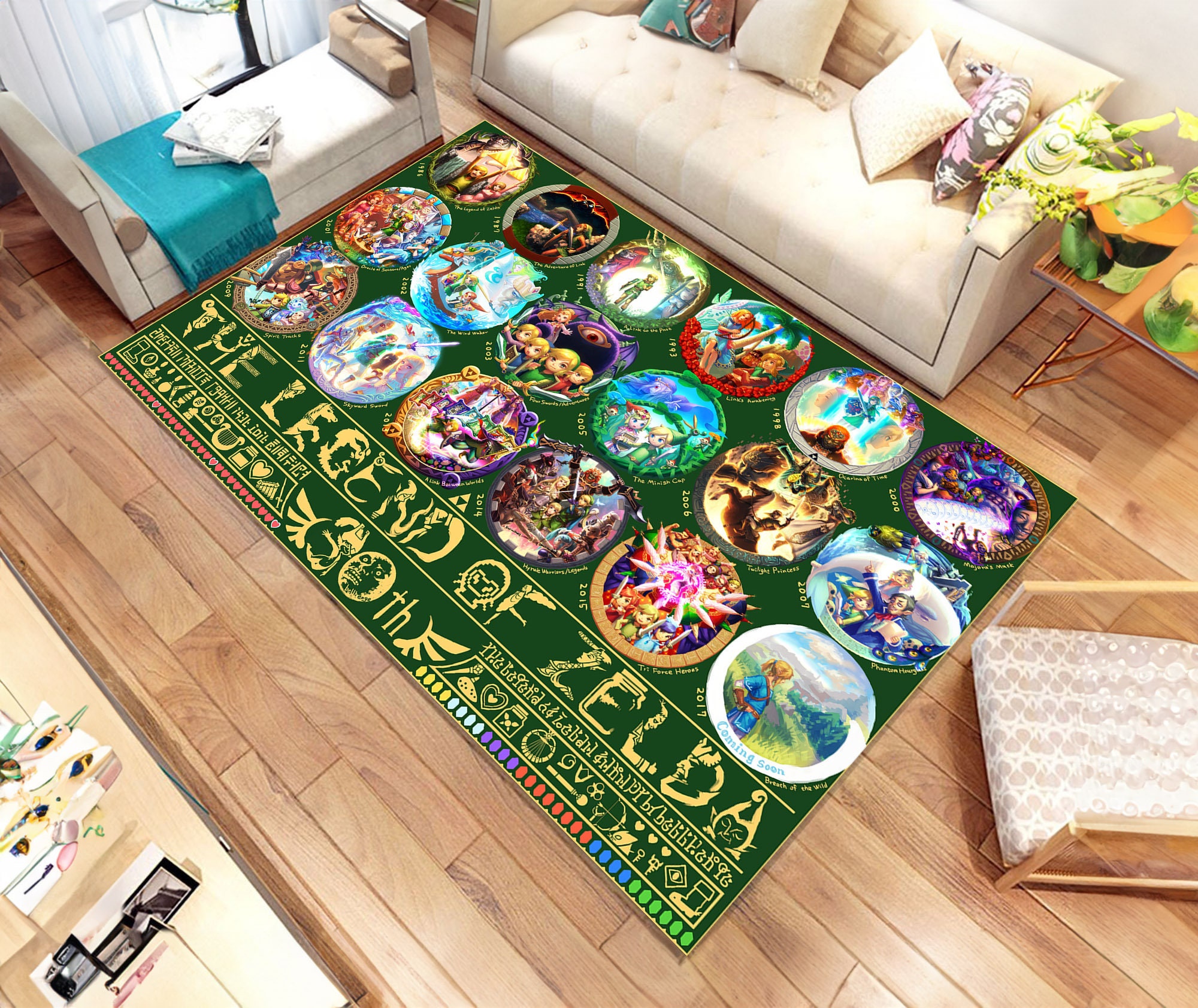 Zelda Rug Twilight Princess Rug Midna Rug Princess Zelda - Etsy