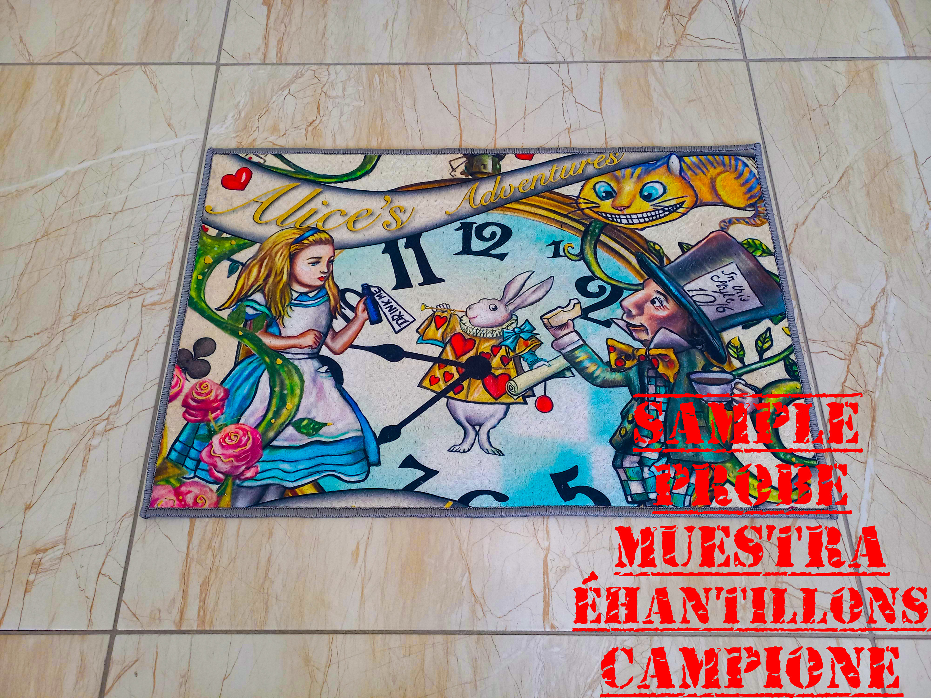 Alice in Wonderland, Alice Rug, White Rabbit Rug, Alice Decor,gift for ...