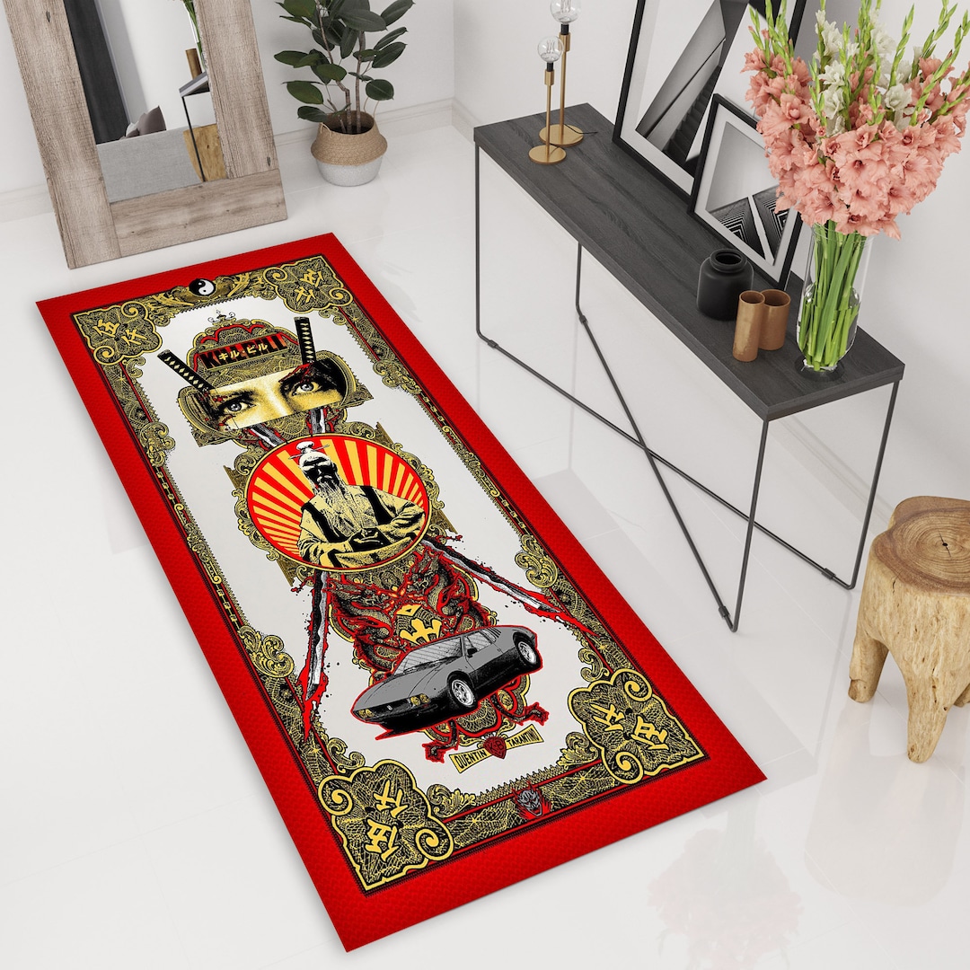 Kill Bill Poster Rug, Kill Bill Rug, Movie Posters Rug, Office Rug ...